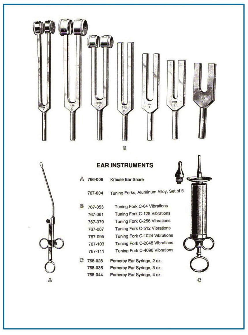Krause Ear Snare , Tuning Forks ,Pomeroy Ear Syringe | Hamsan Surgical ...
