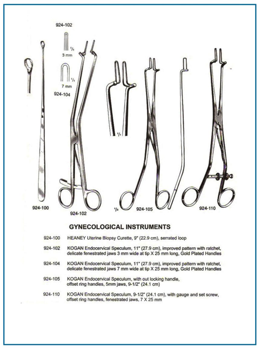 Kogan Endocervical Speculum | Heaney Uterine Biopsy Curette | Hamsan ...