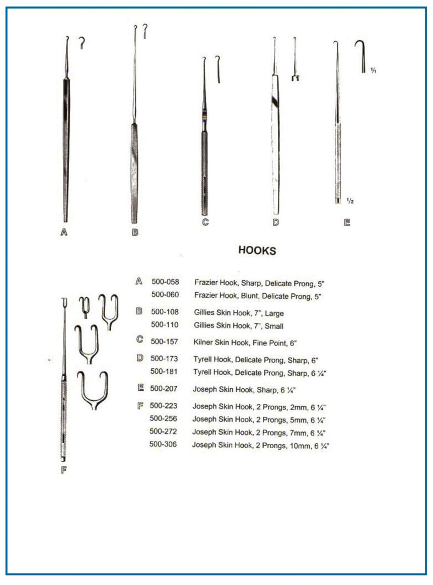 Frazier Hook Gillies Kilner Hook | Hamsan Surgical | Manufacturer ...